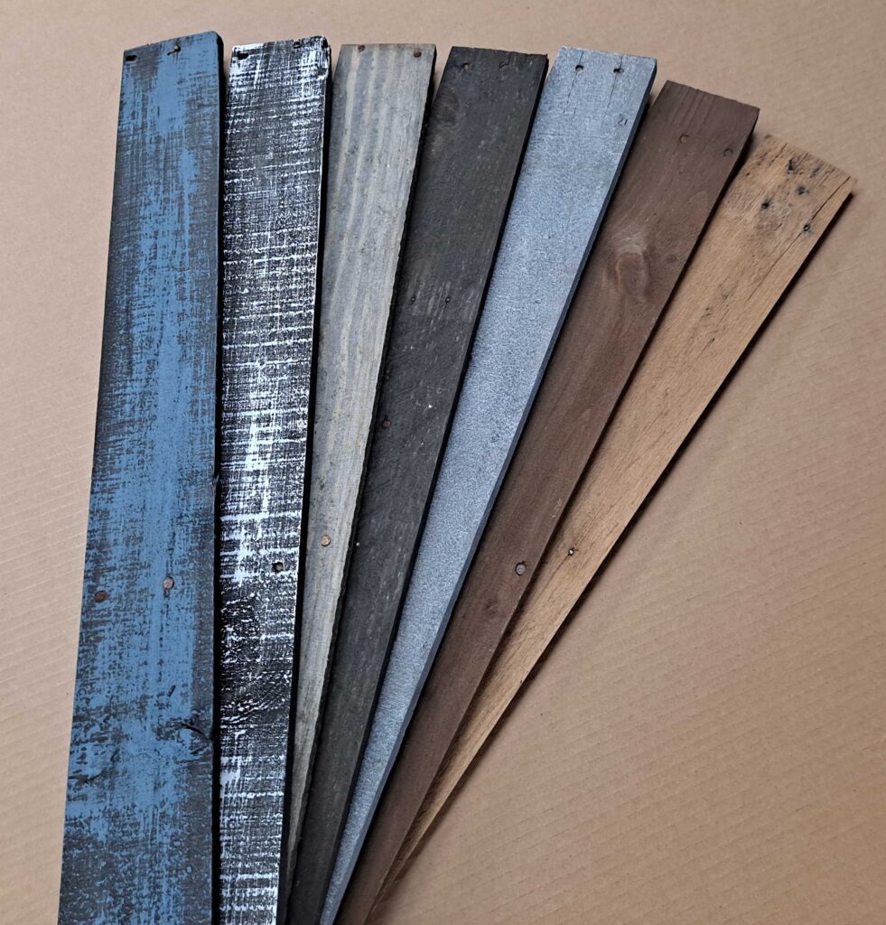 Blue Winter Rustic Blend - 10sqft - Pallet Wall - SLC Pallet Walls