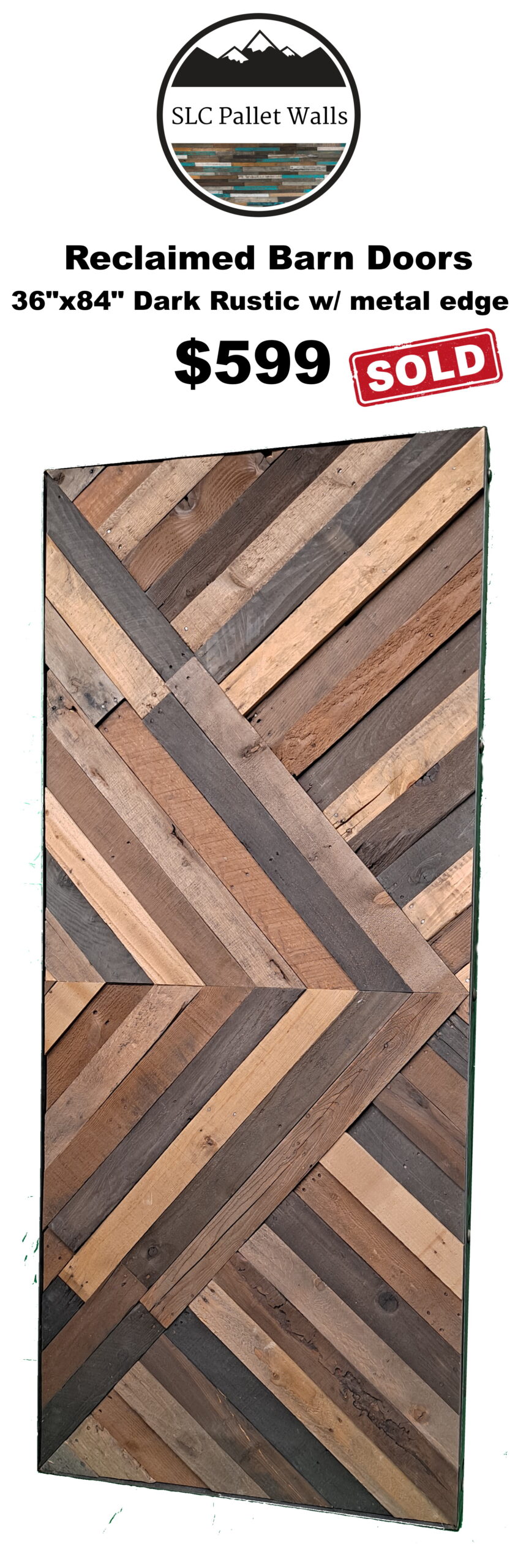 Pallet Wood Barn Doors | SLC Pallet Walls